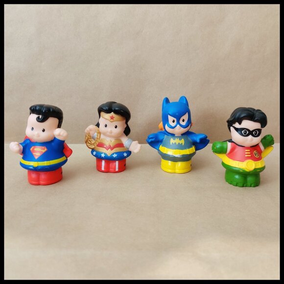 Fisher-Price | Toys | 4x Fisher Price Little People Dc Heroes Superman ...